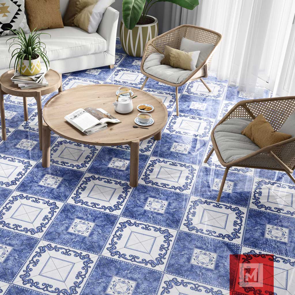 Piso Cerámico Carnaval azul | Distribuidora Mariscal